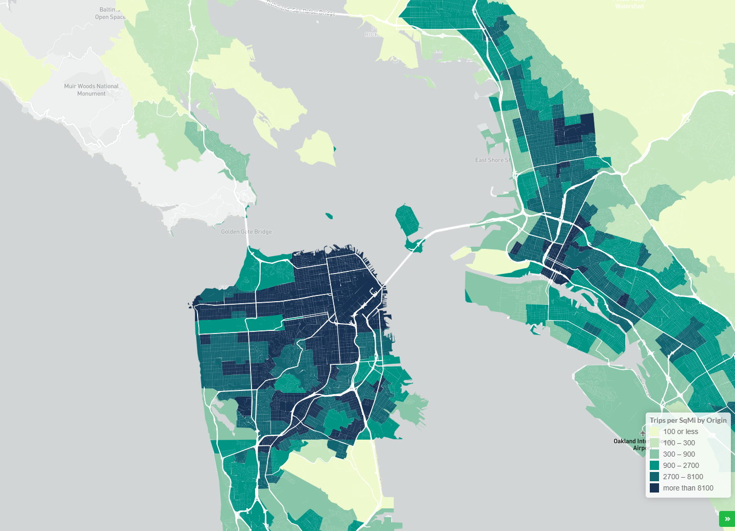 New Interactive Transit Rider Map: See Where Bay Area Riders Traveled Prior to the Pandemic | SFCTA